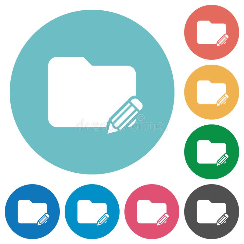 Edit folder icon stock vector. Illustration of white - 288054547