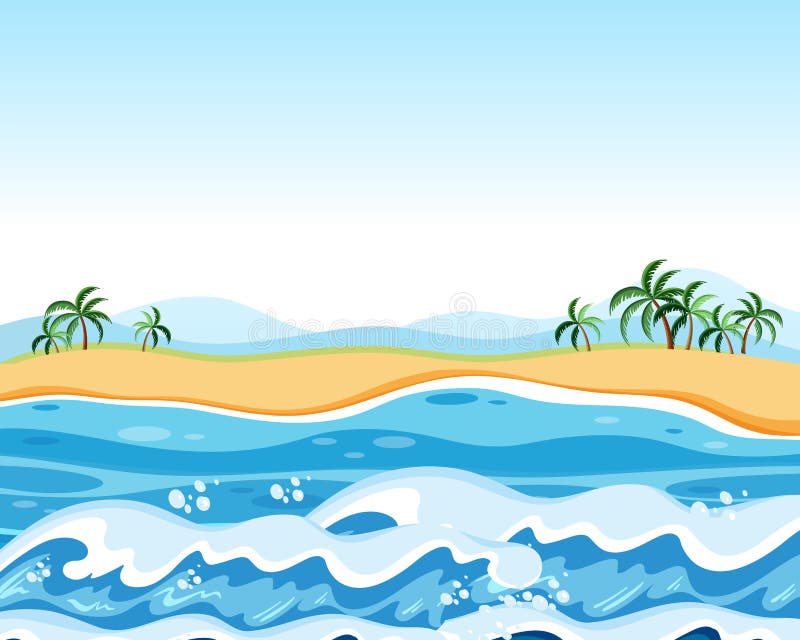 Empty Beach Stock Illustrations – 12,381 Empty Beach Stock ...