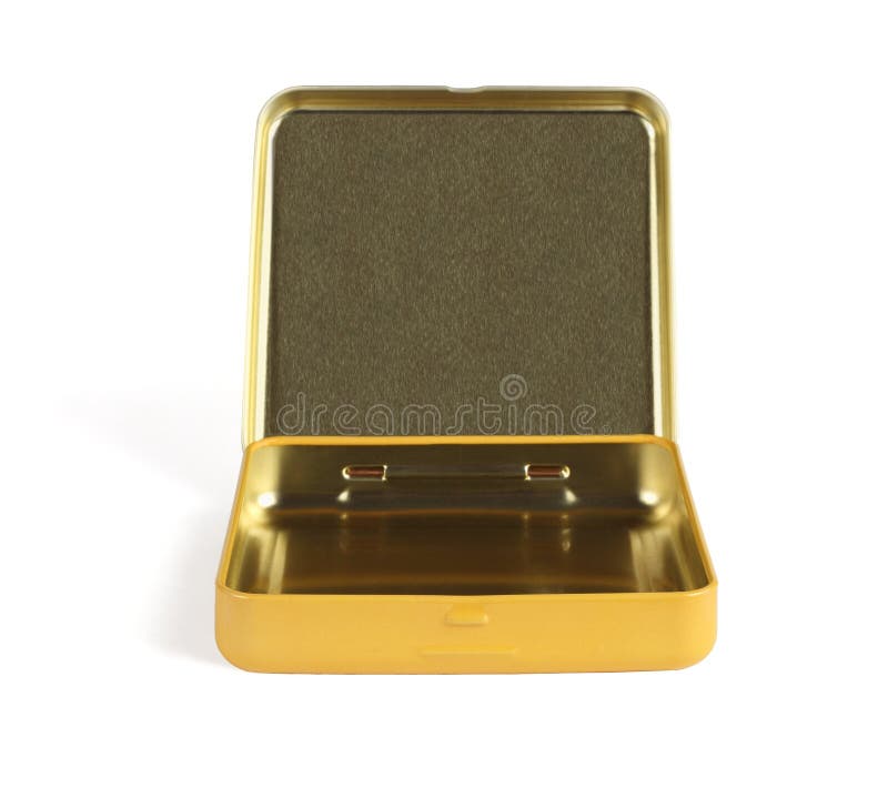 Flat Metal Container stock image. Image of colour, package - 107790003