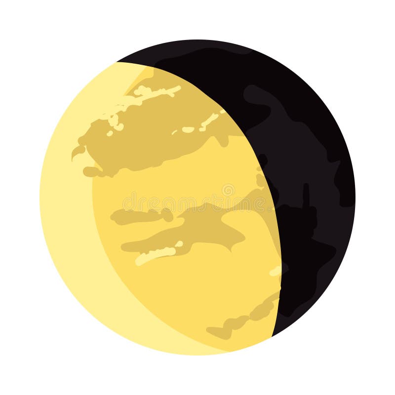 First Quarter Moon Stock Illustrations – 243 First Quarter Moon Stock ...