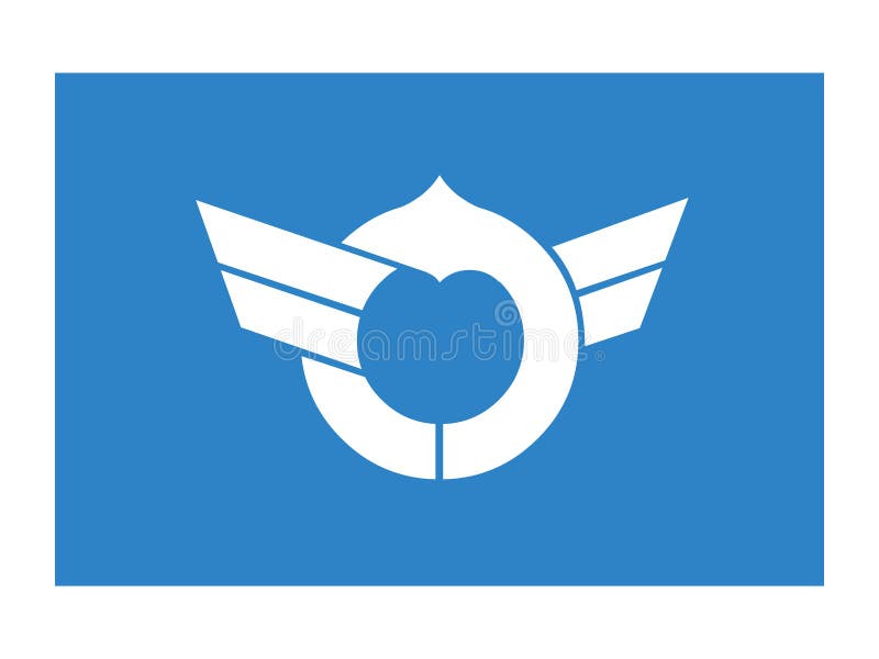 Flag of Shiga Prefecture stock vector. Illustration of tokyo - 191305485