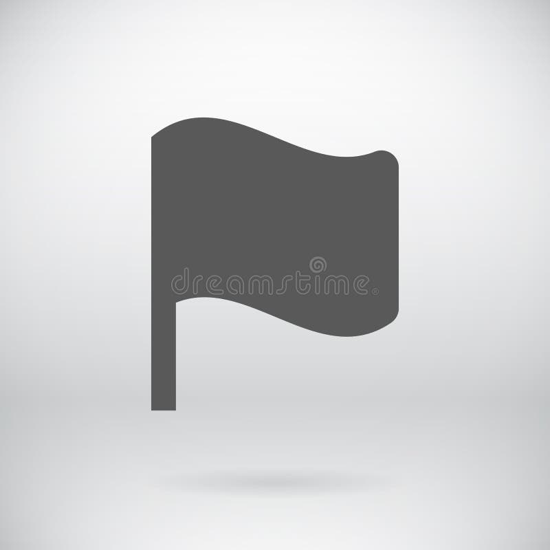 Flat Flag Sign Vector Symbol Background Stock Vector - Illustration of ...