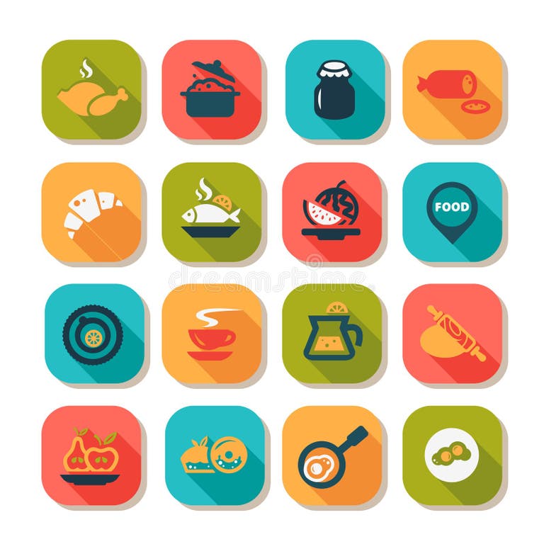 Food Dishes Pictogram Stock Illustrations – 1,775 Food Dishes Pictogram ...