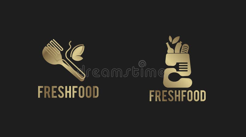 Luxury Brand Identity for Food Logo Template Vector Stock Vector ...