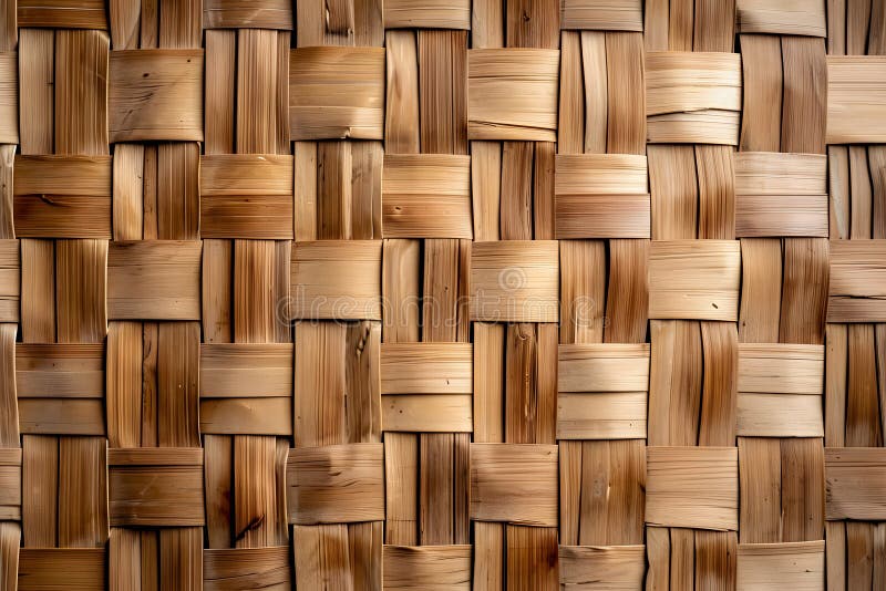 Flat Full-frame Seamless Texture of Wicker Bamboo Wall Stock Image ...