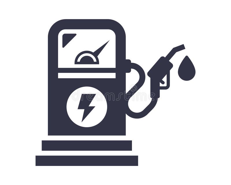 Flat gas pump icon. stock vector. Illustration of barrel - 359429219