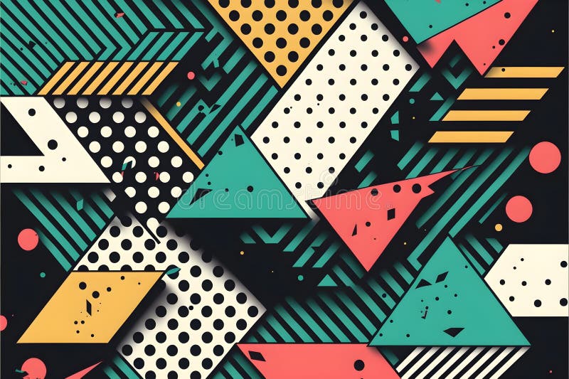 Flat Geometric Background, Graphic Design Geometric Wallpaper. AI ... Flat Geometric Background, Graphic Design Geometric Wallpaper. AI ...