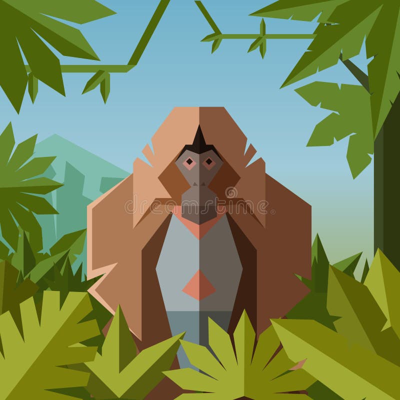 Gelada Vector Art Stock Illustrations – 16 Gelada Vector Art Stock ...