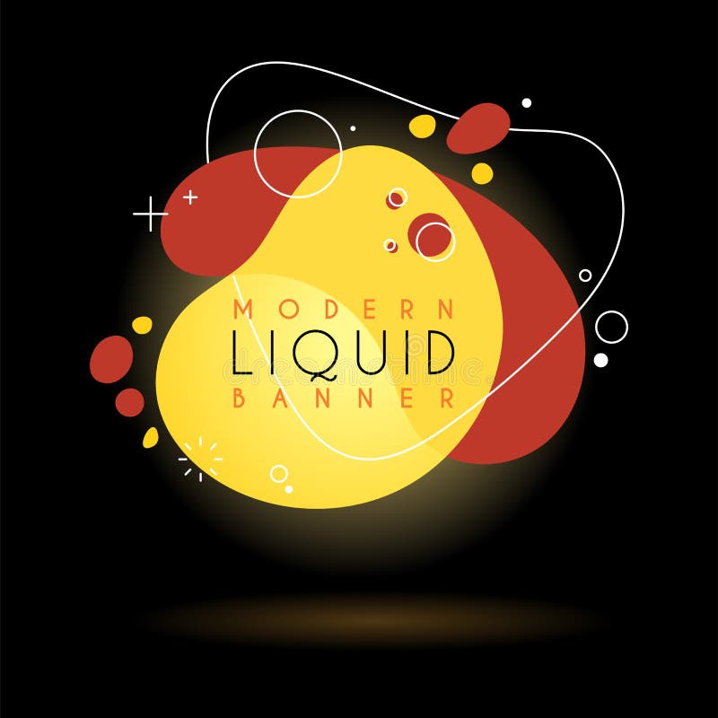 Flat Geometric Shape with Outline in Memphis Design Style. Vivid ...