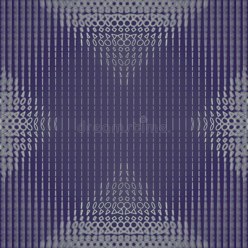 Flat Geometric Shapes Create a Mesmerizing Symmetrical Pattern. 3d ...