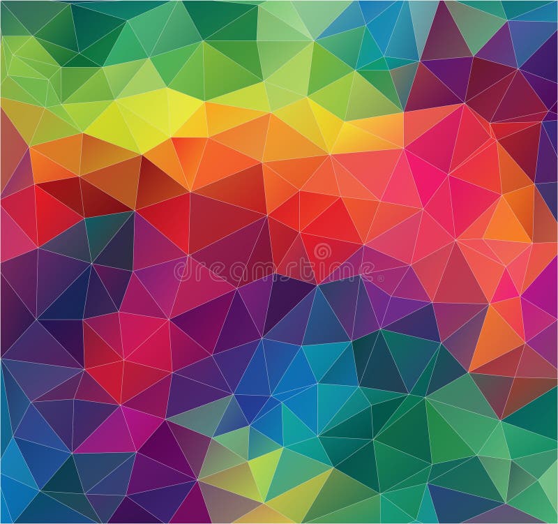 Flat Geometric Triangle Wallpaper Stock Vector - Illustration of light ...