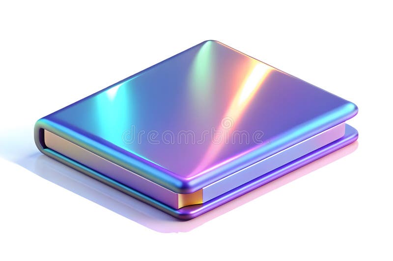 Glossy Holographic Number 5 Isolated on White Background Stock ...