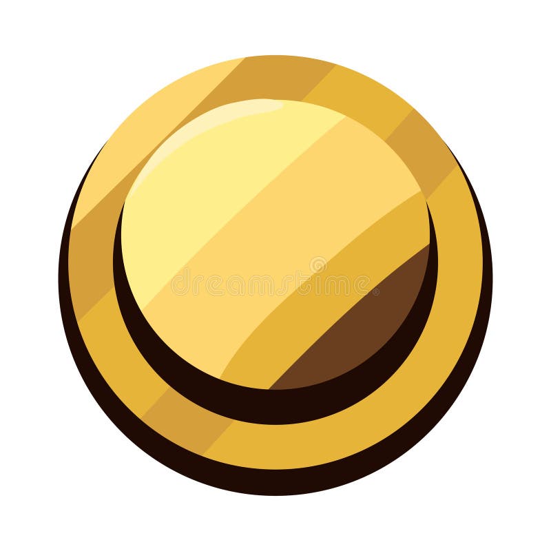 Flat gold shield icon stock vector. Illustration of design - 273129075