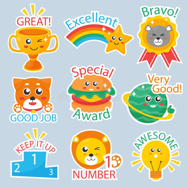 Good Job Stickers Stock Illustrations – 221 Good Job Stickers Stock ...