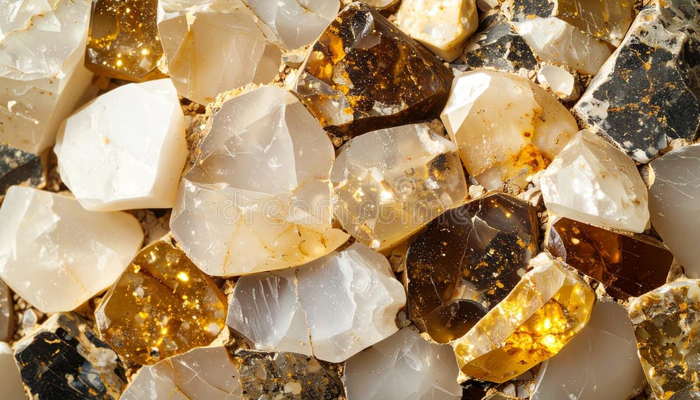 Flat Granite Surface with Quartz Flecks and Subtle Marbling Under ...