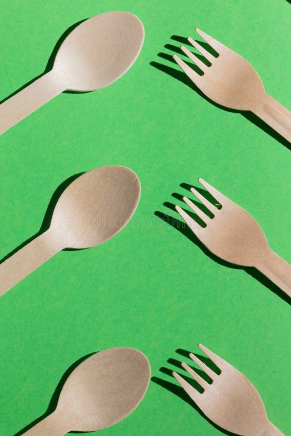 Flat Graphic Pattern. Magic Spoons and Forks on the Desk Stock Photo ...