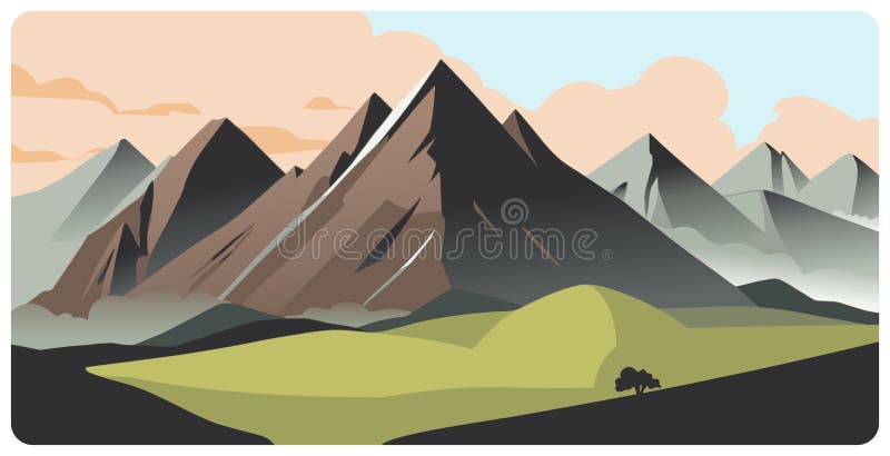 Foothills Flat Vector Stock Illustrations – 88 Foothills Flat Vector ...