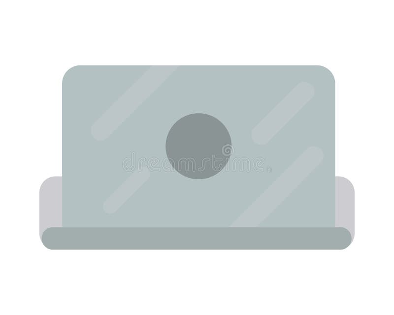 Gray Laptop, Vector or Color Illustration Stock Vector - Illustration ...