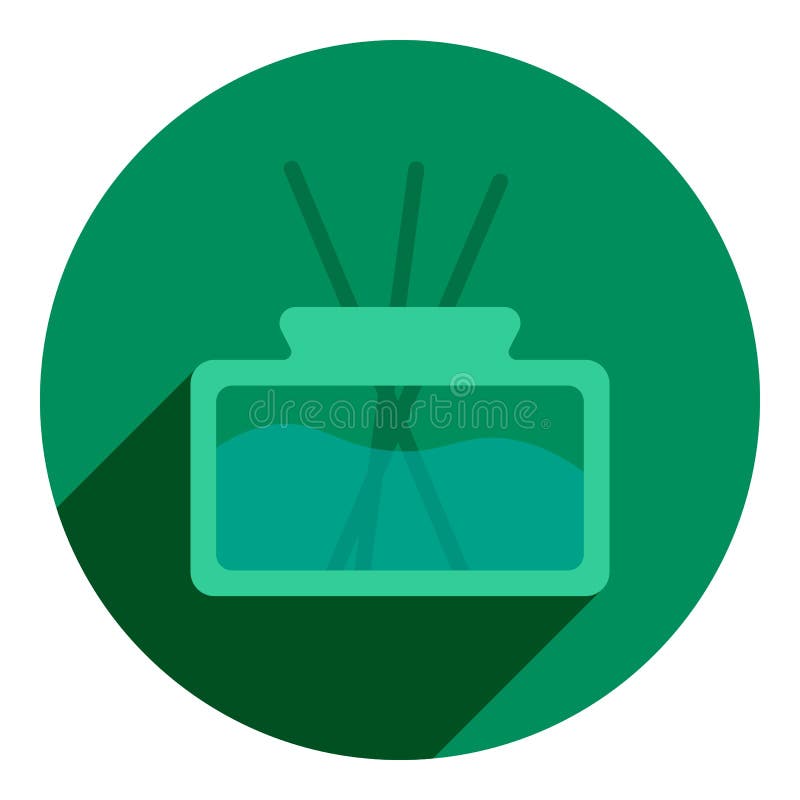 Flat Green Aroma Diffuser Logo Stock Vector - Illustration of liquid ...