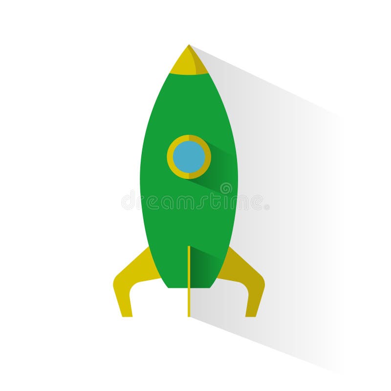 Green Rocket Ship with Pink Fire and Graduated Pink Growth Diagram ...