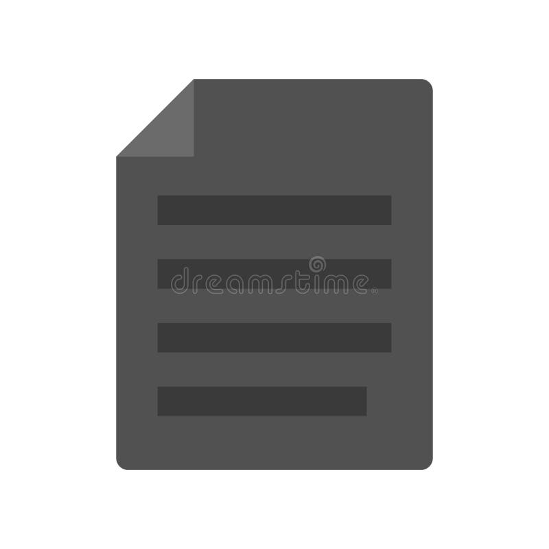 Paper document icon. stock vector. Illustration of isolated - 107930754