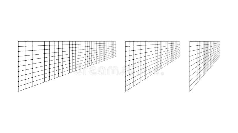 Flat Grid Surface Set. Rectangle Vertical Plane in Different ...