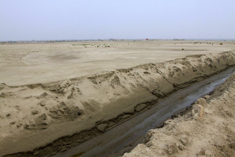 Flat ground and ditches stock photo. Image of wild, rivers - 33917584