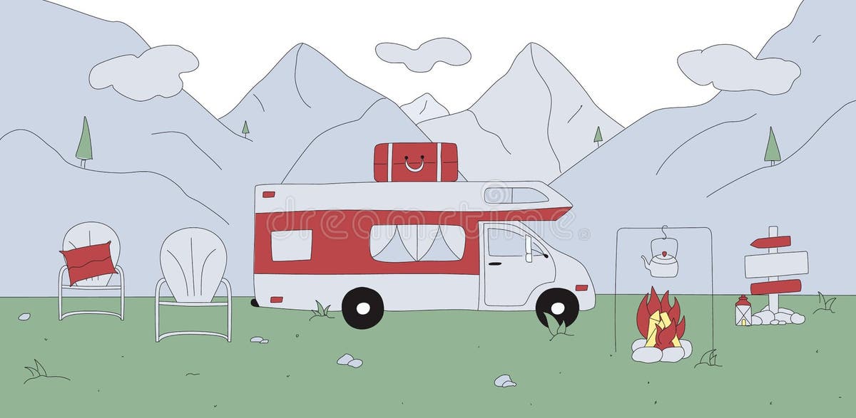 Static Caravan Stock Illustrations – 27 Static Caravan Stock ...