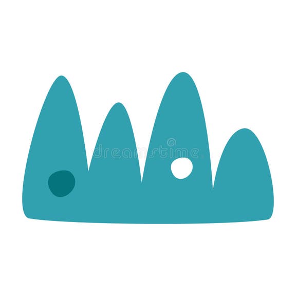 Flat Hand Drawn Vector Illustration of Grass Stock Vector ...