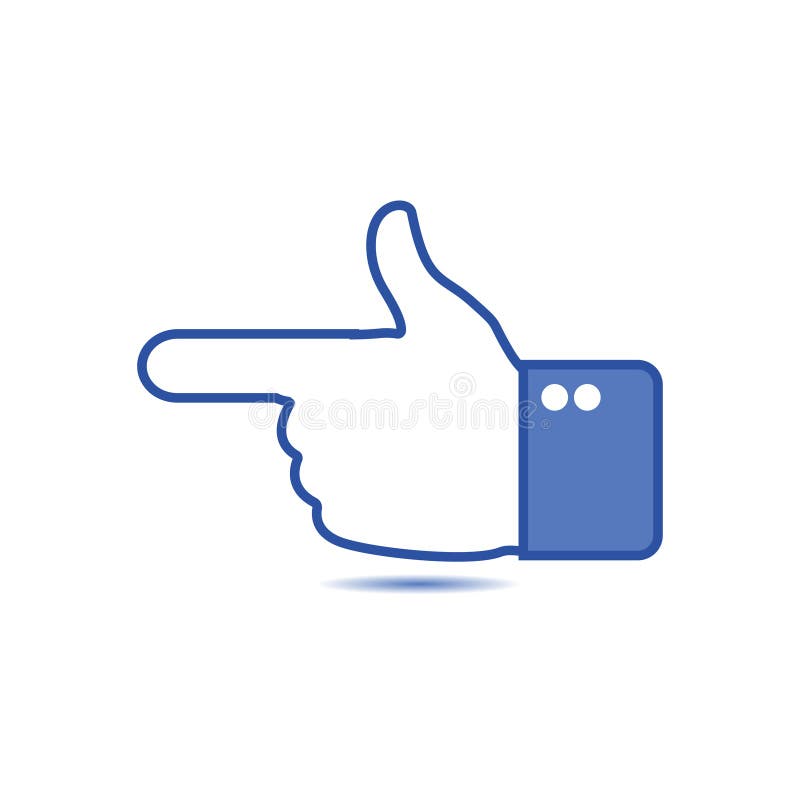 Forefinger Up. Color Vector Drawing of a Hand. Illustration in Cartoon ...