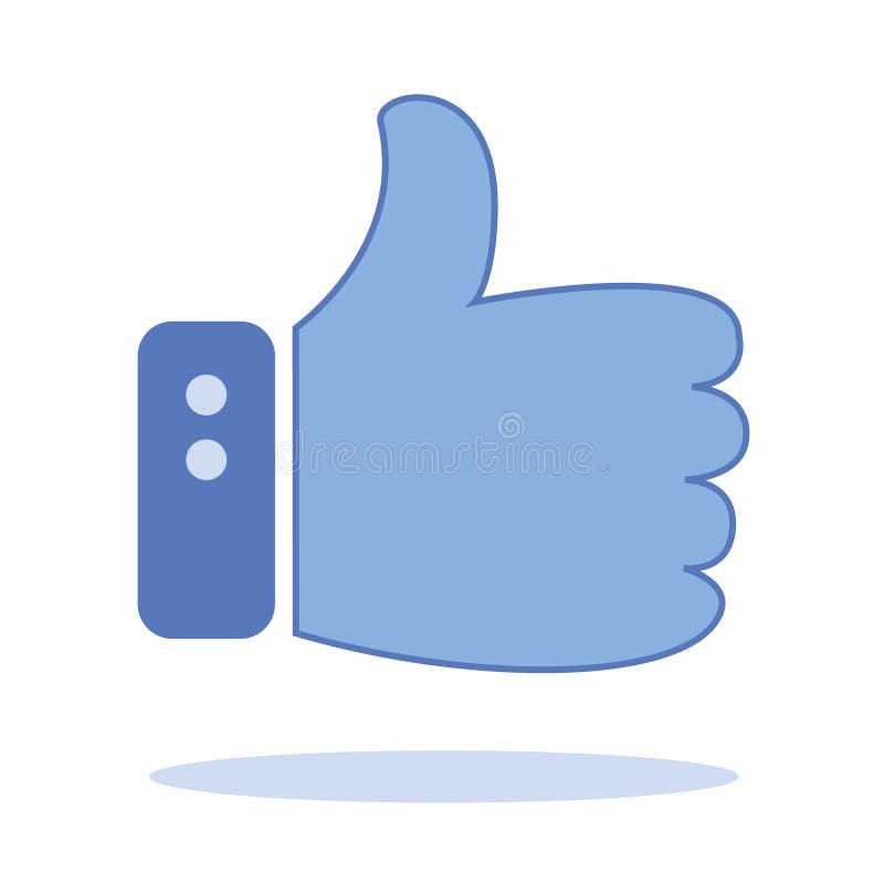 Flat Hand Like Icon, Vector Stock Vector - Illustration of number ...