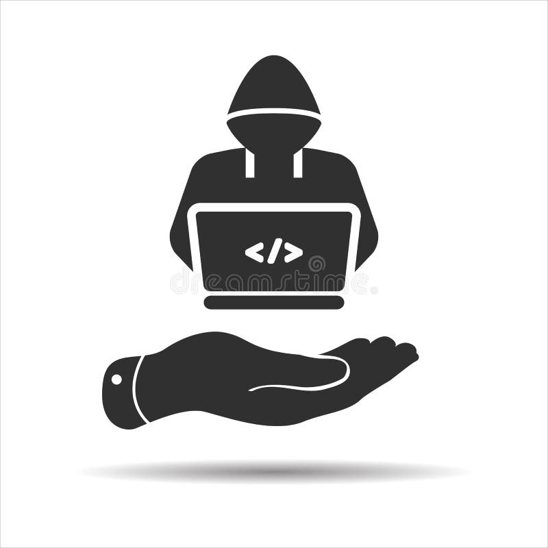 Coder Icon With Programming Languages For Web Development In Tre Stock Vector Illustration Of