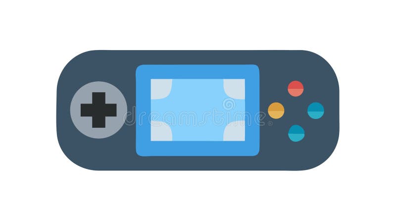 Flat Handheld Game Console Icon Vector Gaming, Vector Design Generative ...