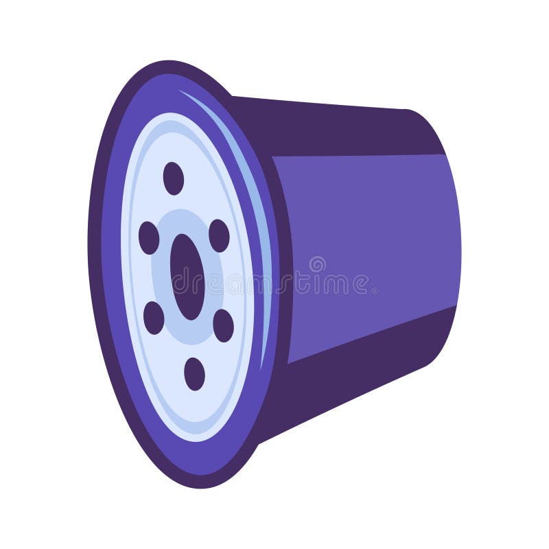 Flat Hazardous Waste Car Oil Filter Icon Stock Vector - Illustration of ...