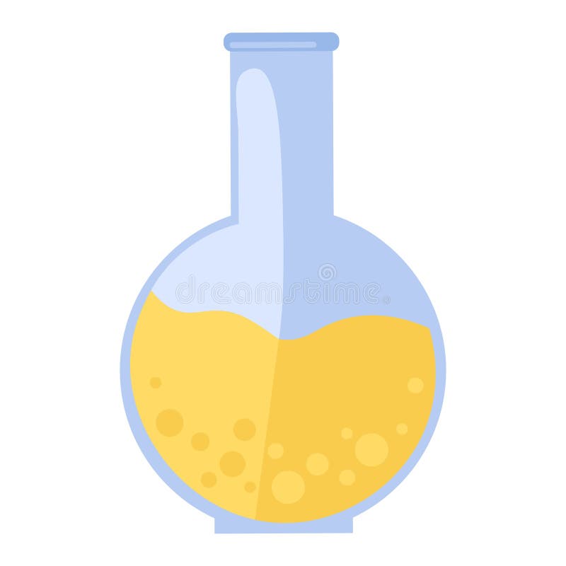Flat Hazardous Waste Spherical Chemical Flask Icon Stock Vector ...