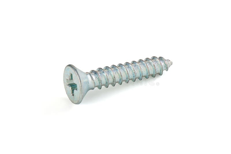 Flat Head Screw, Cut Out, Photo Stacking Stock Photo - Image of metal ...