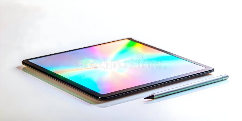Flat Holographic Tablet with Digital Pen Concept As a Tablet with a ...