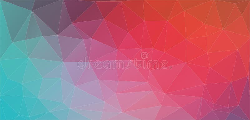 Flat Horizontal Multicolor Triangle Background - Vector Eps Stock ...