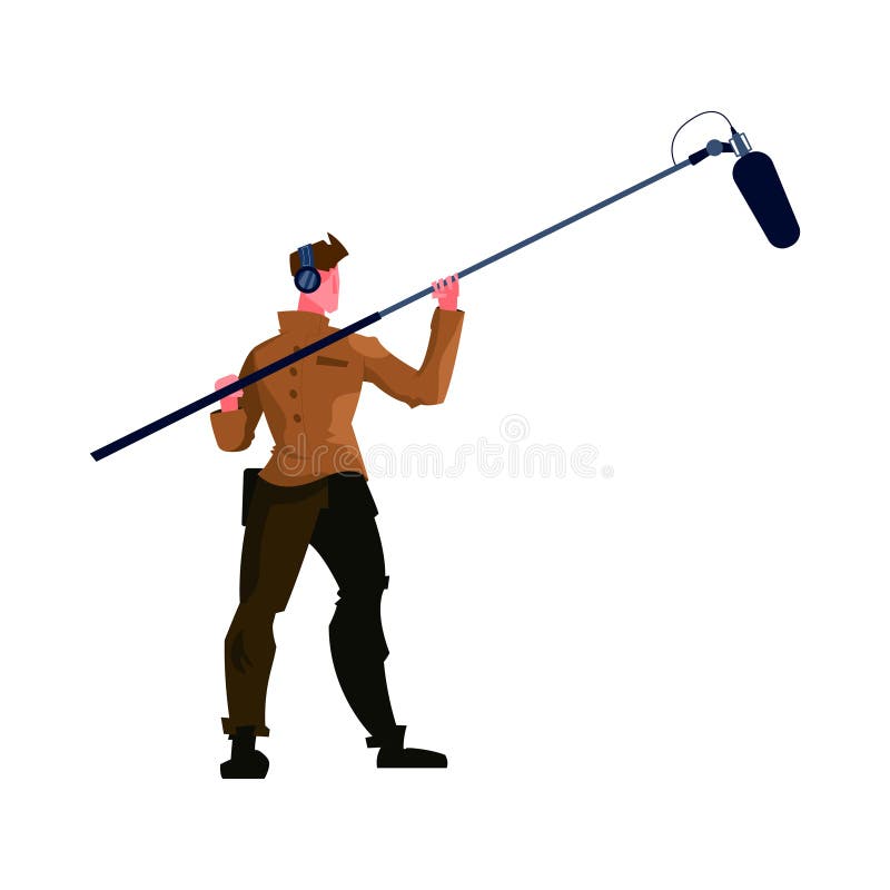Boom operator stock vector. Illustration of information - 101351341