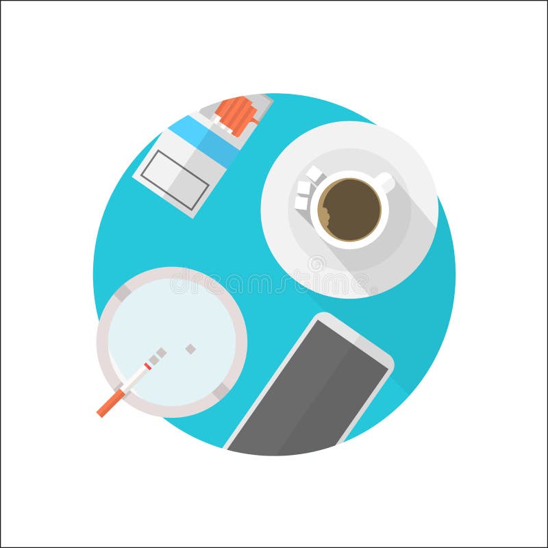 Flat icon for break table stock vector. Illustration of information ...