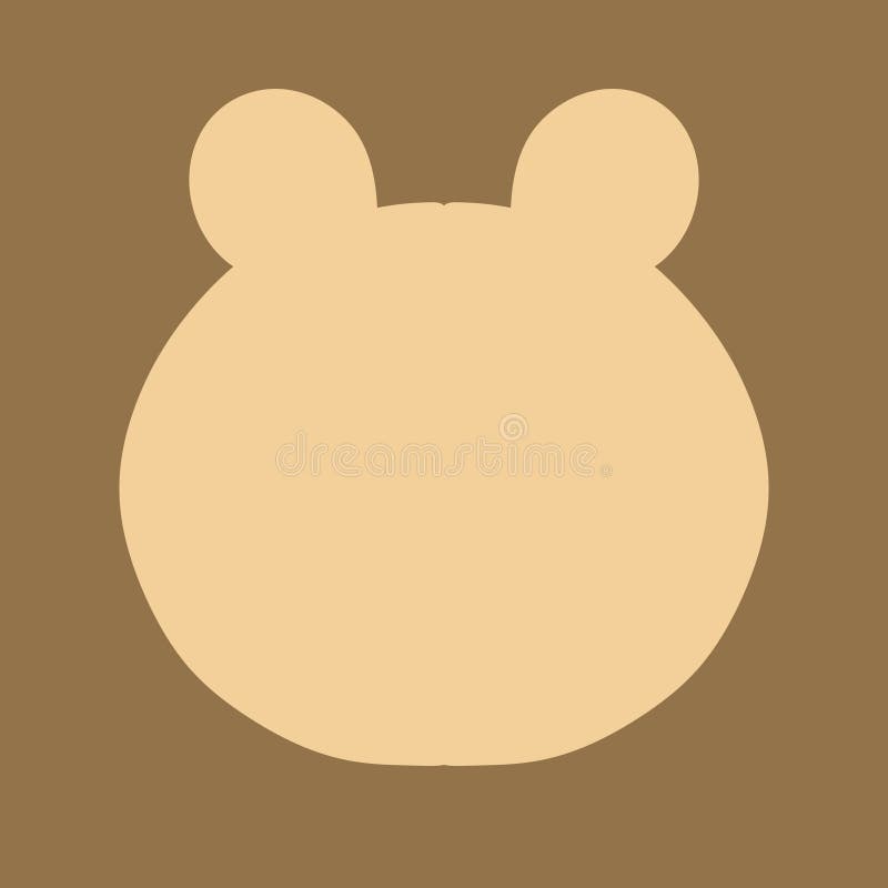 Flat icon in brown face stock illustration. Illustration of simple ...