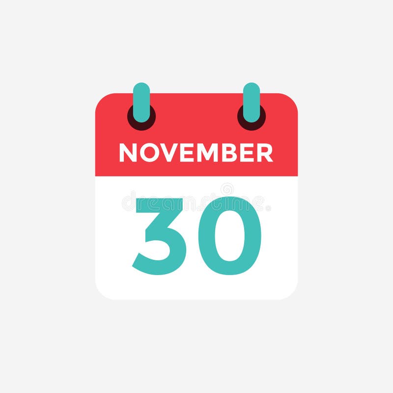 November 30 Day Calendar Stock Illustrations – 205 November 30 Day ...