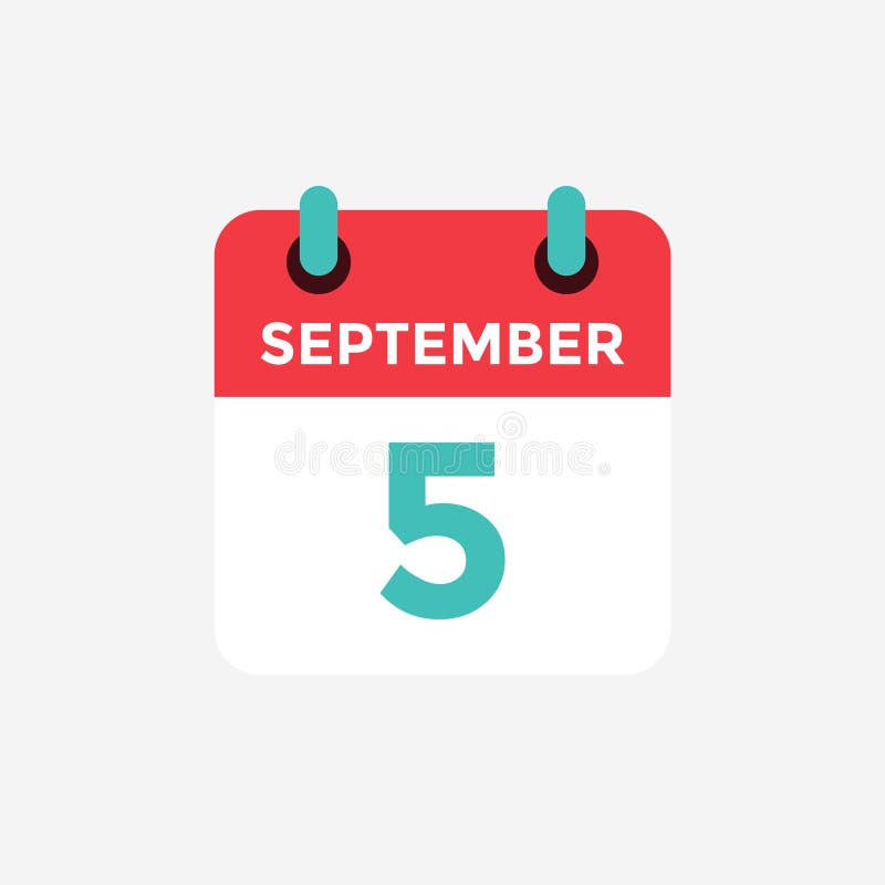 Calendar Icon September Symbol Flat Stock Illustrations – 2,742 ...