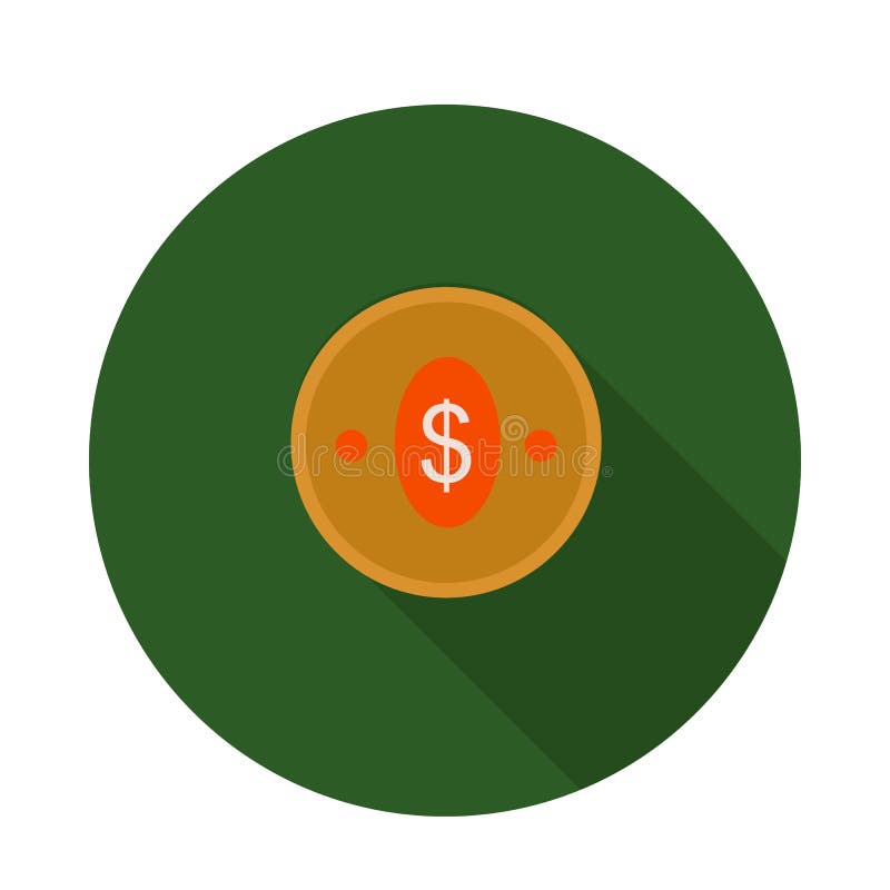 Flat icon coin stock vector. Illustration of penny, flat - 92600328