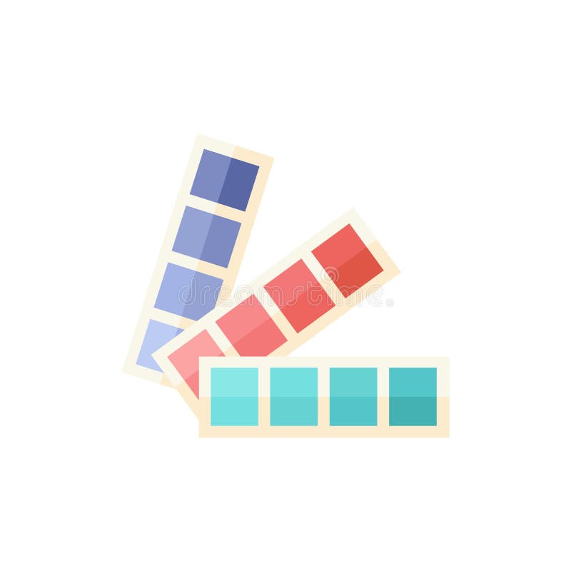 Flat icon - Color swatches stock vector. Illustration of pattern ...