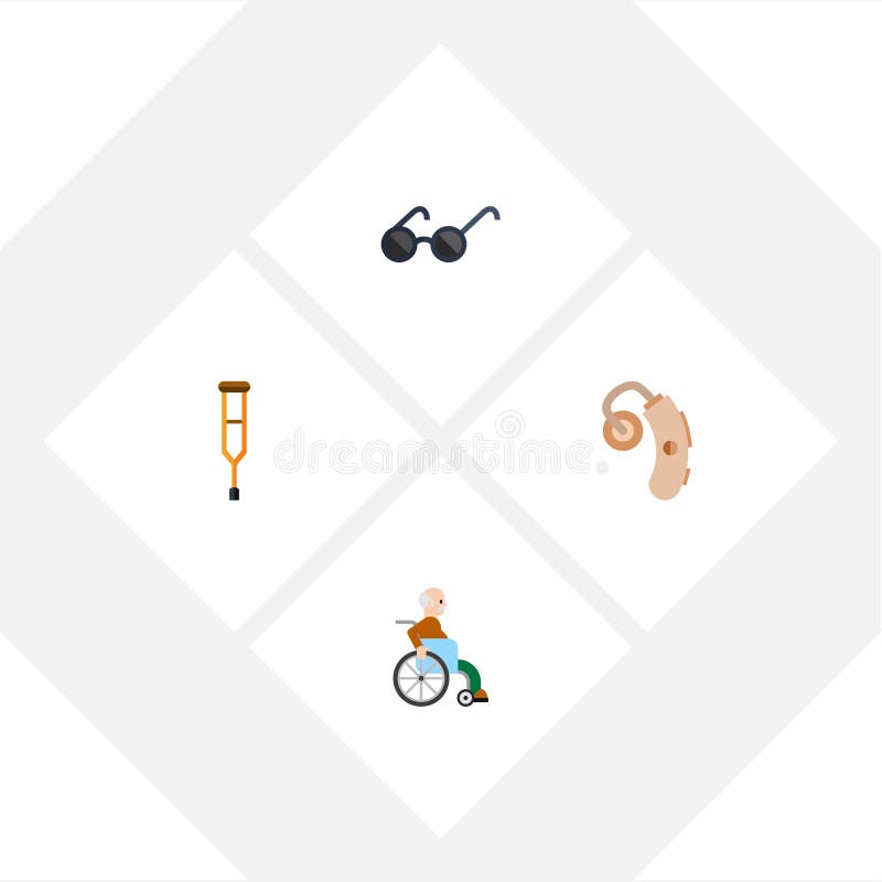 Cripple stock vector. Illustration of physical, sign - 71022850