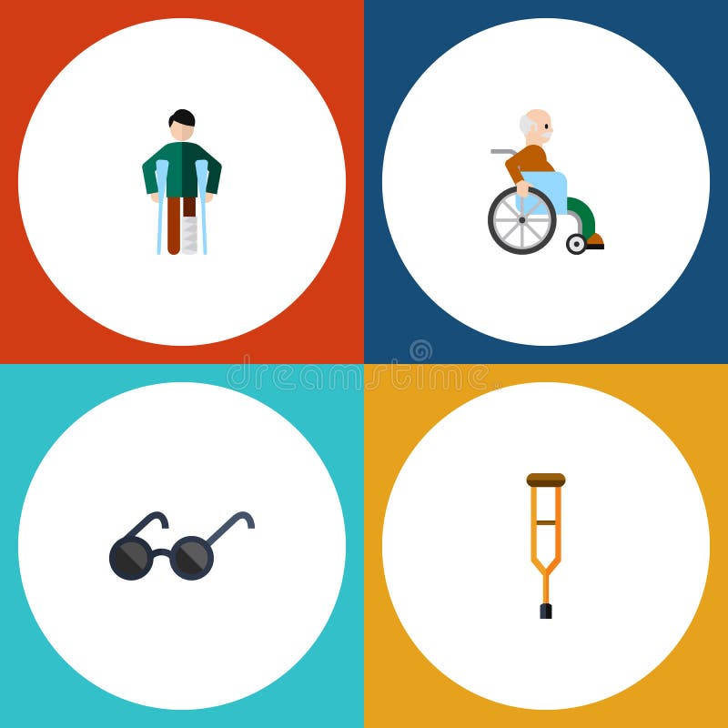 Cripple stock vector. Illustration of physical, sign - 71022850