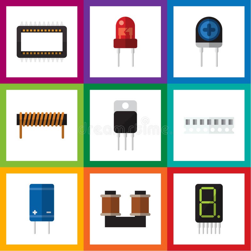 Flat Icon Device Set of Transducer, Receiver, Recipient and Other Vector Objects. Also Includes ...