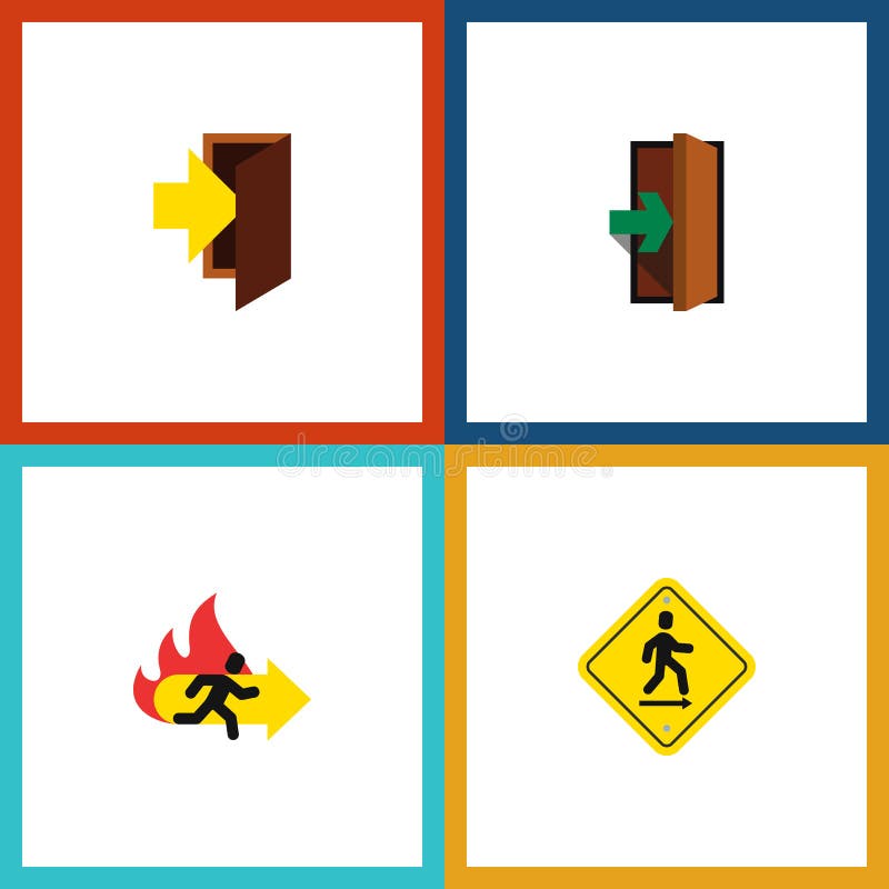 Emergency Exit Yellow Stock Illustrations – 475 Emergency Exit Yellow ...