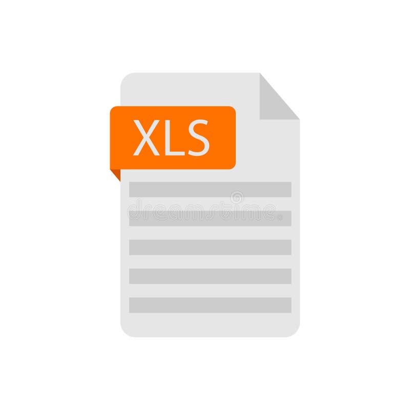 Flat Icon with Excel Document. Computer Interface. Business Icon ...